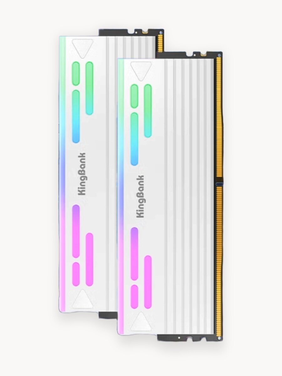 KingBank Оперативная память DDR5 White StarBlade RGB 6000МГц Белый RGB DRAM(Hynix A-Die C28) 2x16 ГБ (K5.01. FLA5ED9501)