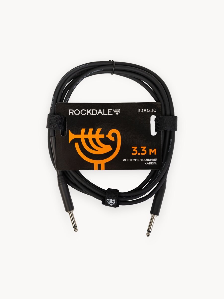 Инструментальный (гитарный) кабель ROCKDALE IC002.10 (3,3 метра)