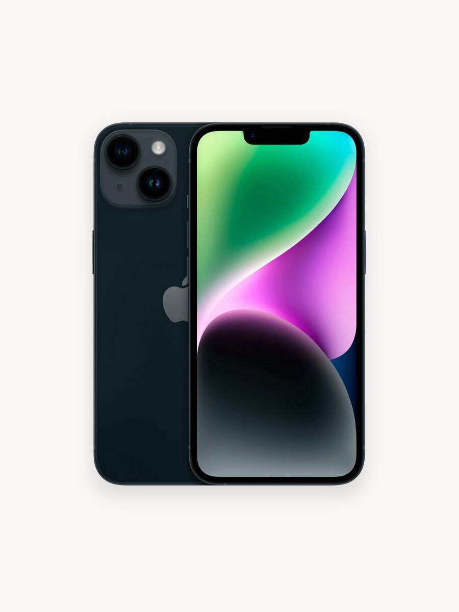 Смартфон Apple iPhone 14 256Gb nano SIM+eSIM Midnight (Global)