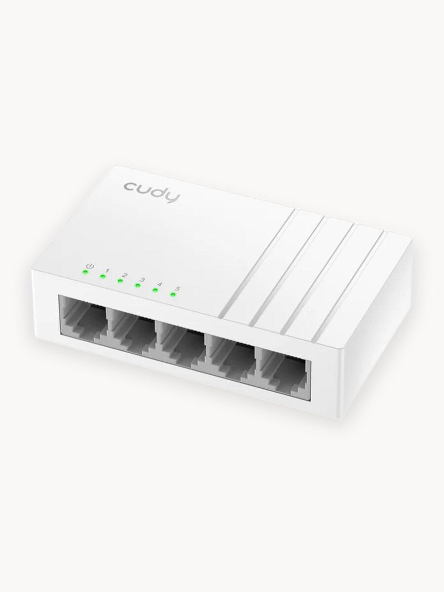 Коммутатор Cudy GS105U с 5 портами 1 Гб/с и разъёмом питания USB Type-C