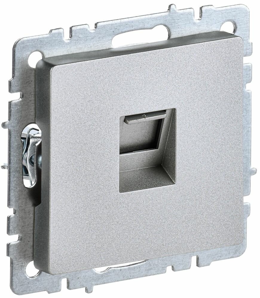 IEK BRITE Роз. комп. RJ45 кат.5E РК10-БрА алюм, BR-K10-1-K47