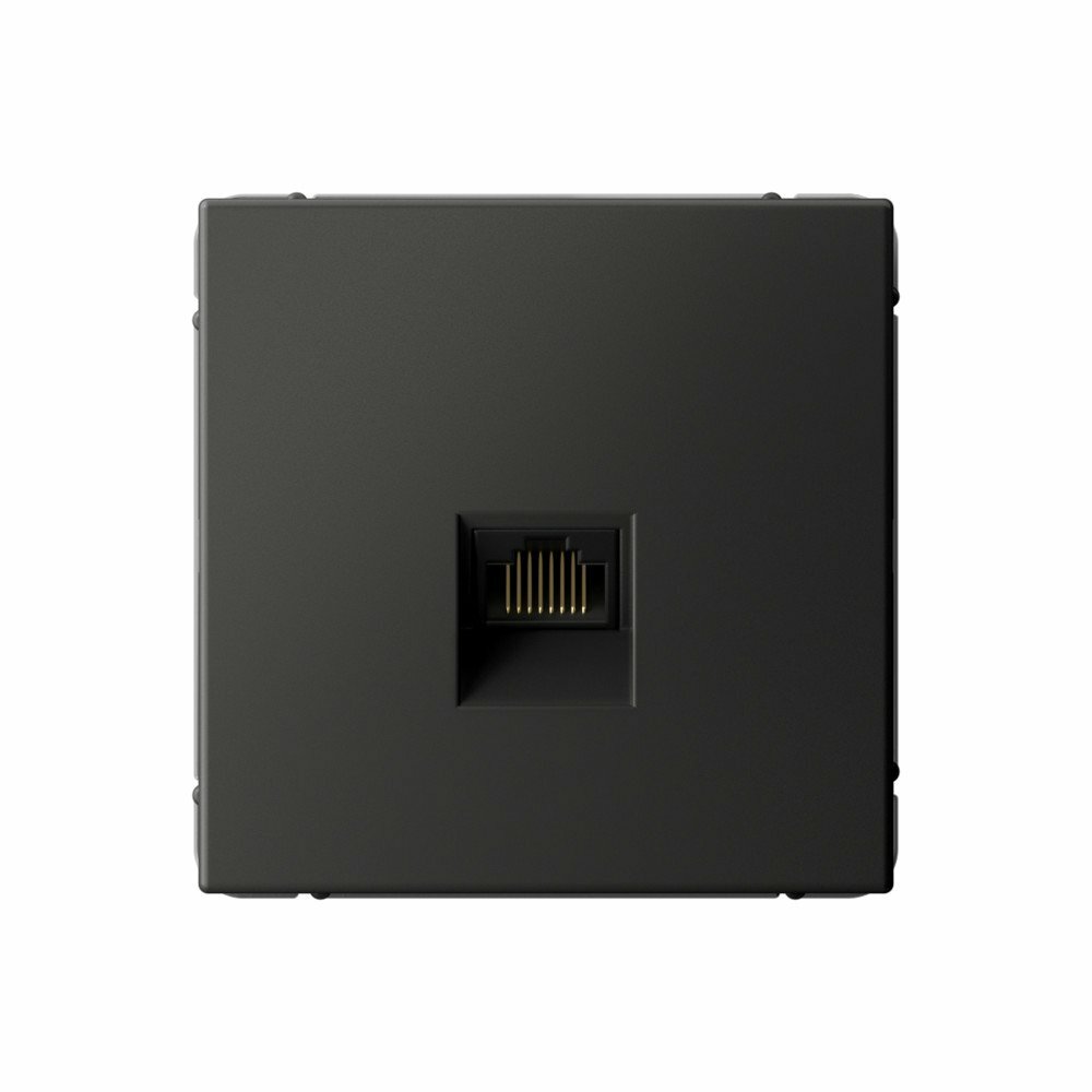 Systeme Electric ArtGallery Базальт Розетка компьютерная RJ45, кат. 6A, механизм, GAL001486