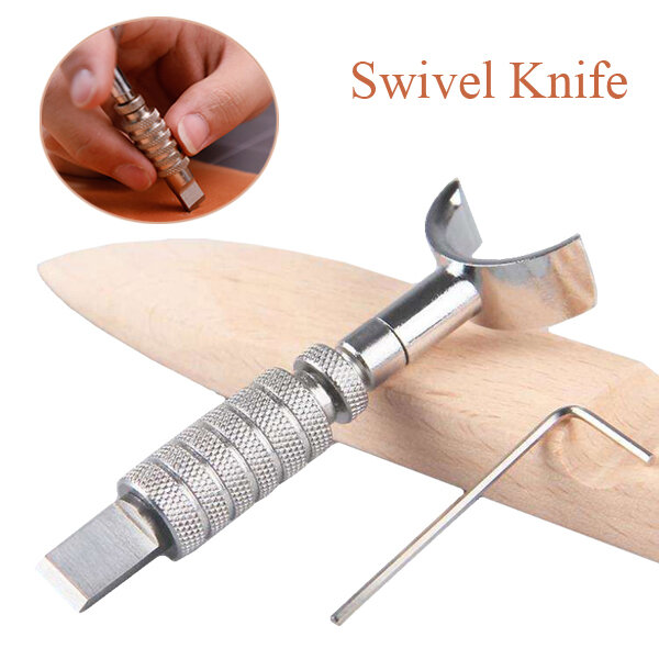 Шт. Новый нож для гравировки кожи из нержавеющей стали, вращающийся на 360 градусов, сделай сам, загорелое устройство для рытья траншей, инструменты для резьбы по дереву
