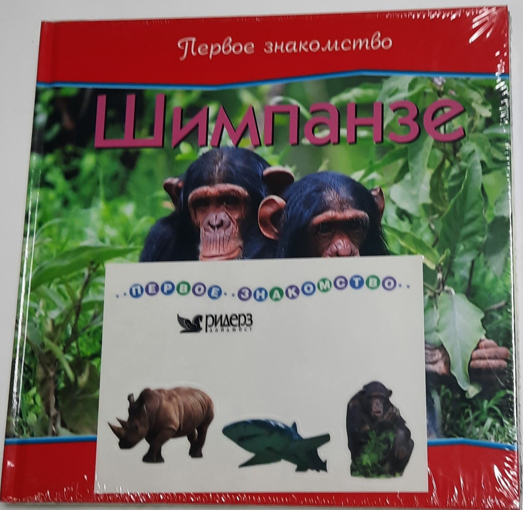 Первое знакомство. Шимпанзе. Носороги. Акулы. Комплект из трех книг