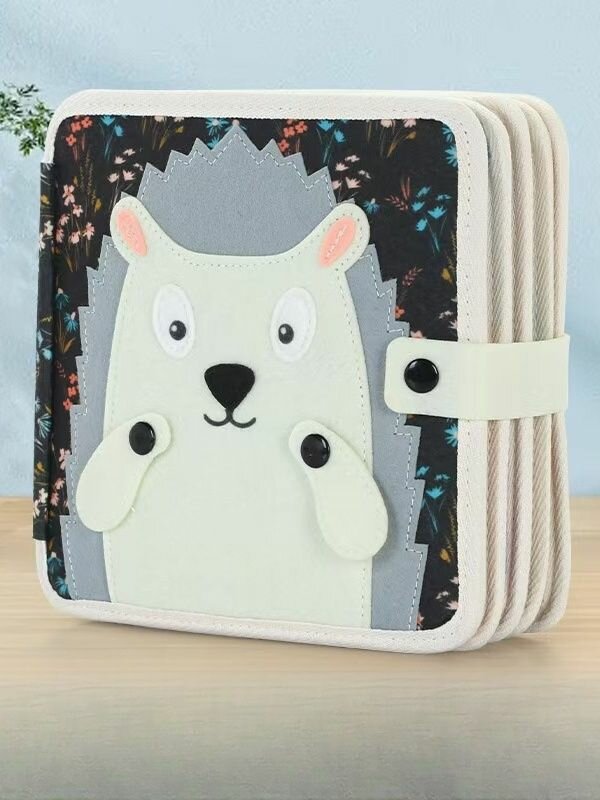 Hute детская развивающая игрушка, книга из сенсорной фетровой ткани, доска для занятий малышей, обучение основным жизненным навыкам, подходит для детей от 1 до 6 лет