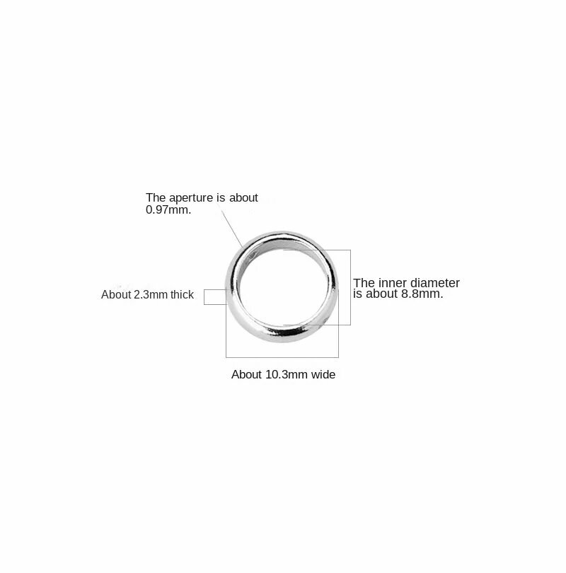 Серебряные бусины-разделители 925 8.8MM silver