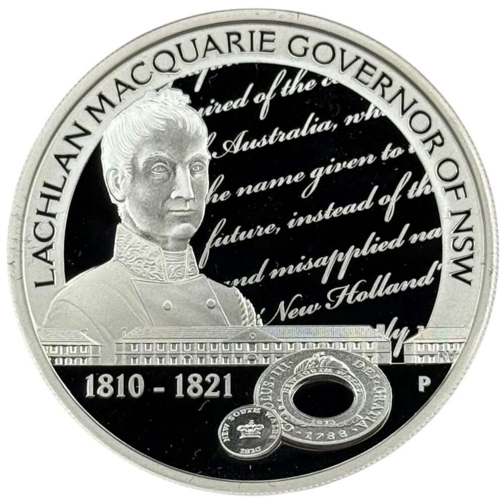 Австралия 1 доллар 2010 г. (Лаклан Маккуори) (Proof)