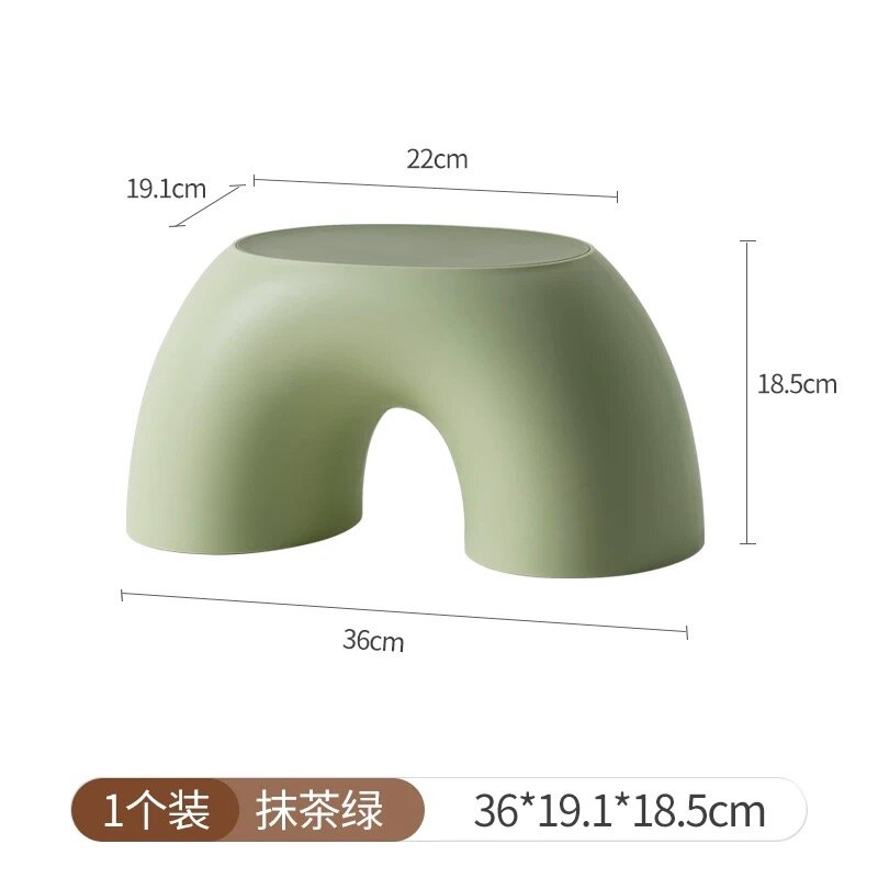 Табурет, для детской комнаты, полипропилен, лакированный, устойчивый, зеленый