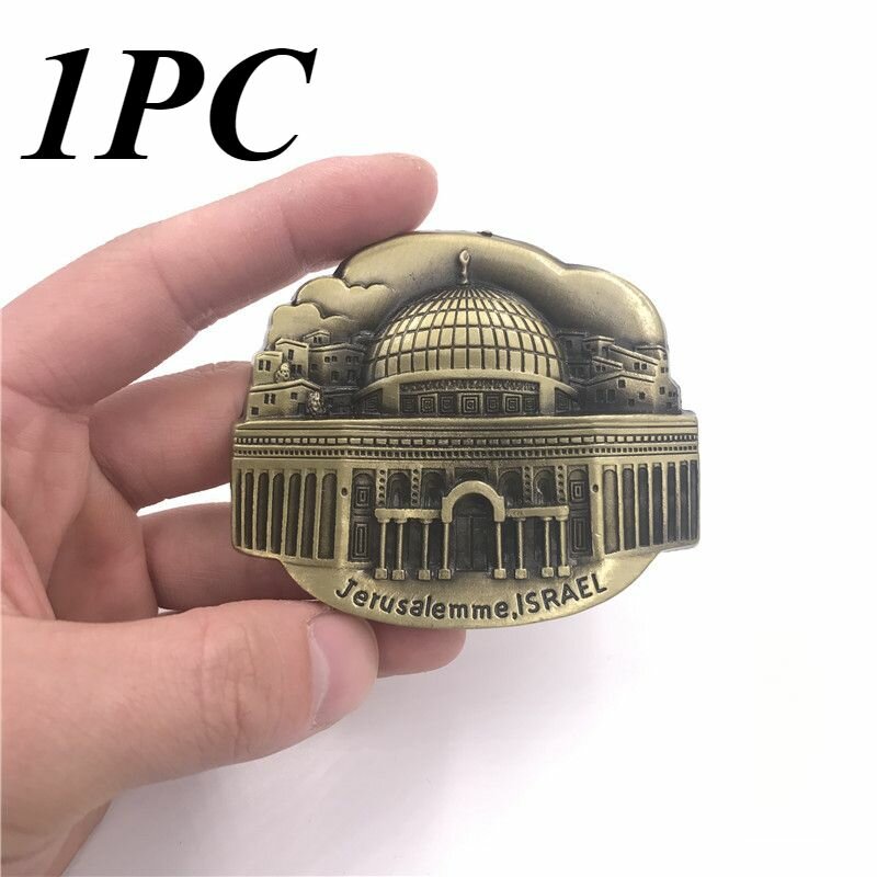 1pc 3D металлический холодильник магнит, подходящий для коллекции подарков и домашнего украшения