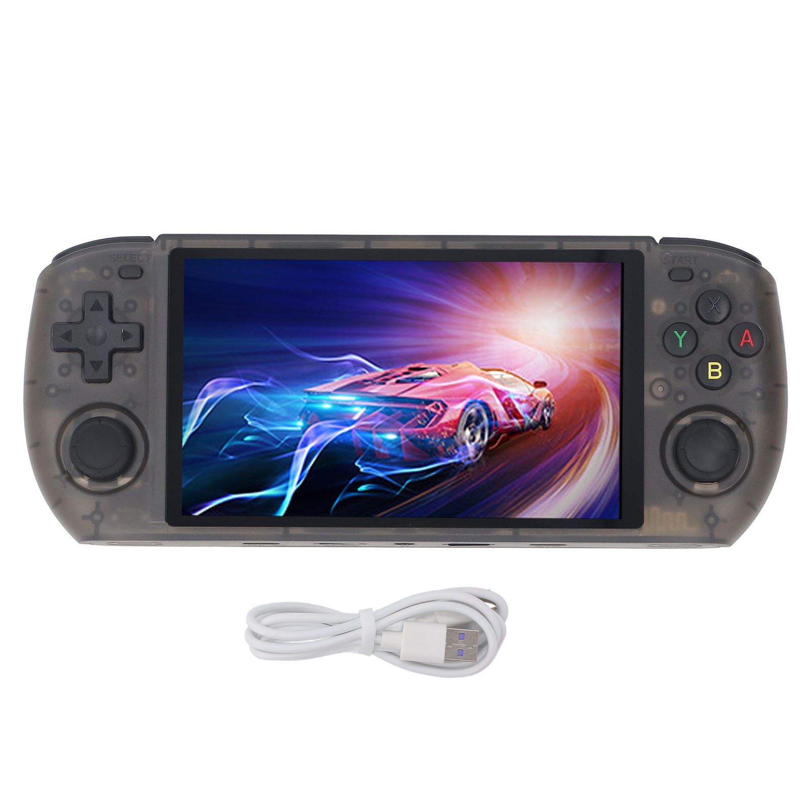 Управляющая игровая консоль 5 -дюймовая экрана IPS Поддерживает различные эмуляторы Quad Core Portable Retro Gaming Console 16G+128G Card (включены)