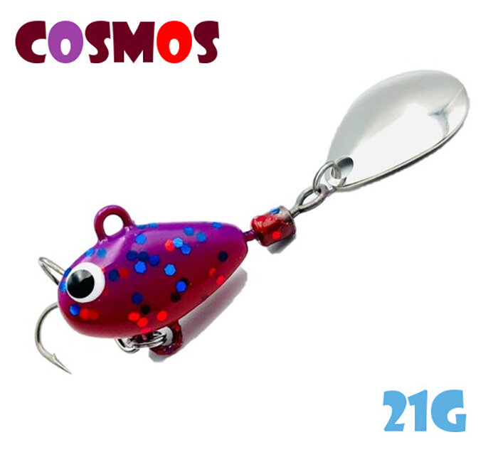 Блесна Тейл-Спиннер для рыбалки Uf-Studio Hurricane 21g #Cosmos