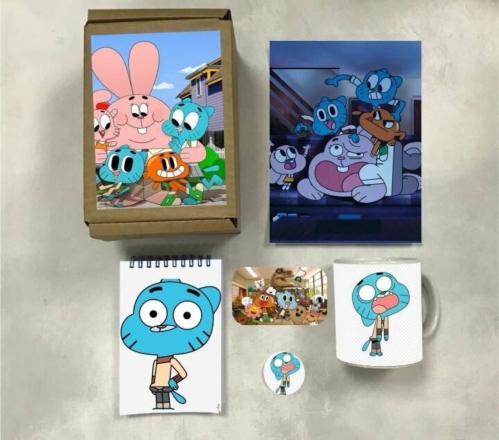 Бокс GOODbrelok принт "Удивительный мир Гамбола" - 0001