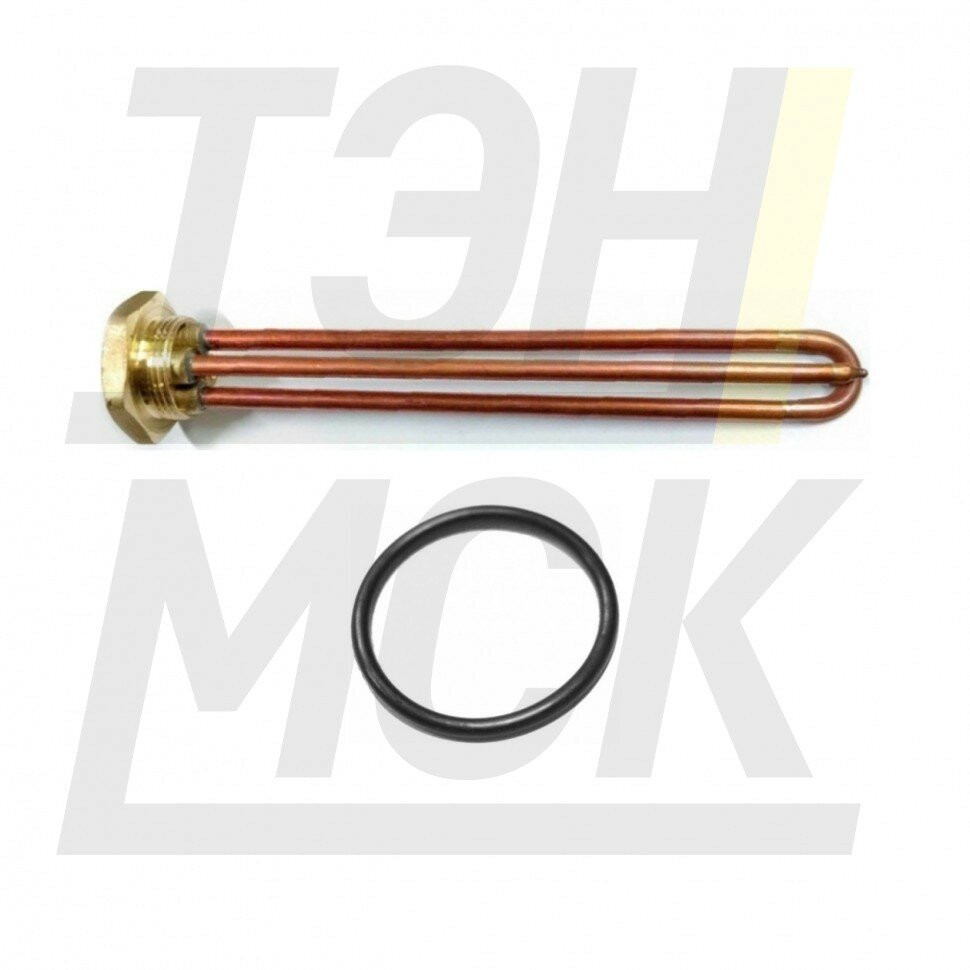 Комплект ТЭН 2кВт (2000Вт) RDT, резьбовой 42мм для Ariston, De Luxe, Real, Thermex, под анод М6 + прокладка, 282014K2