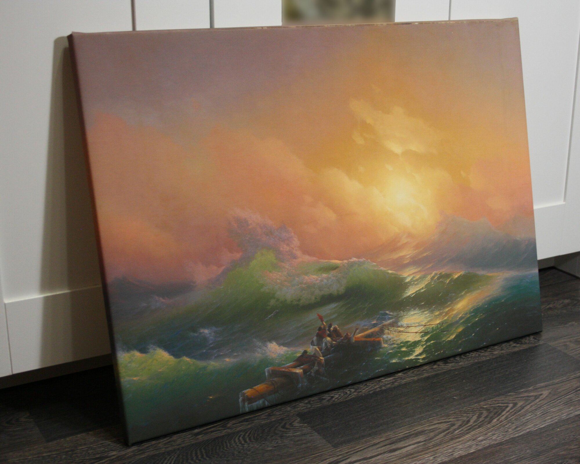 Картина "Иван Айвазовский - Девятый вал", репродукция, 50х70 см