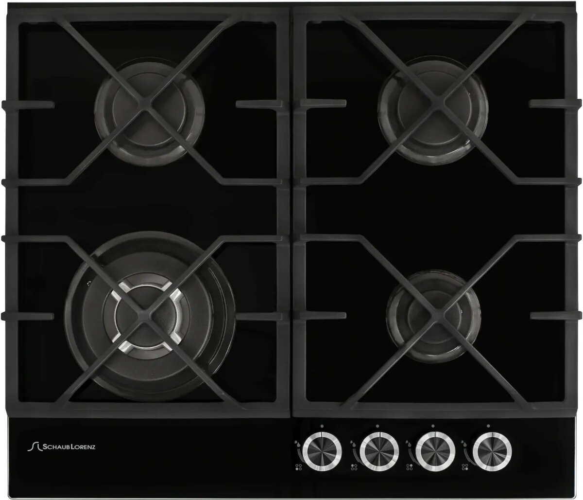 Варочная панель Schaub Lorenz SLK GY6558, газовая, 4 конфорки, с электроподжигом и газ-контролем