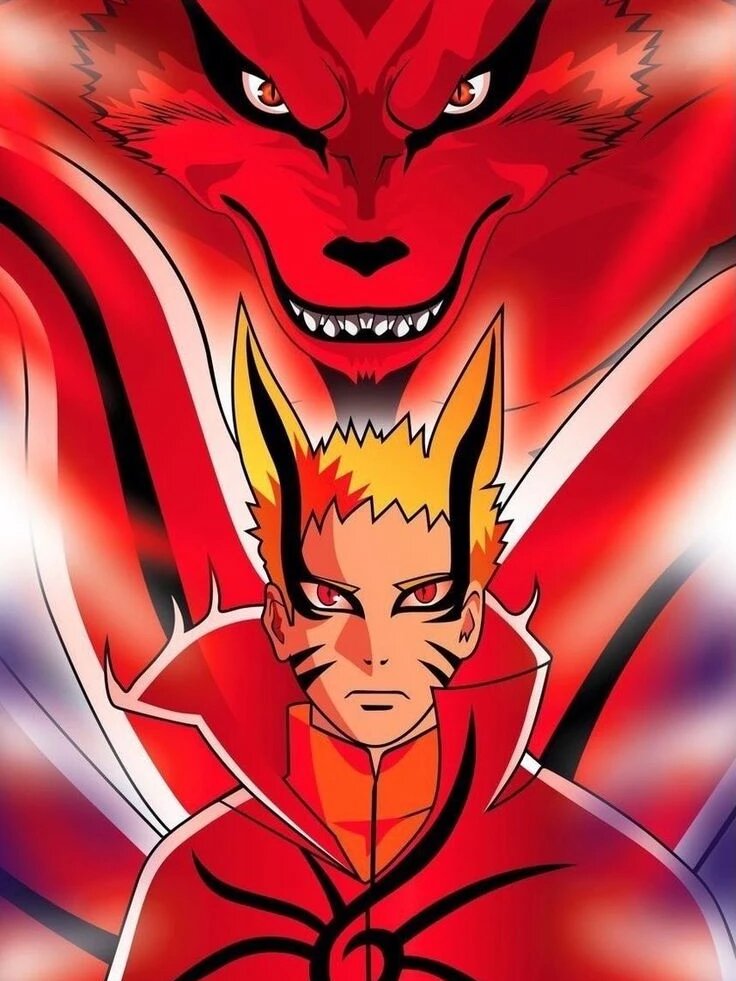 Алмазная мозаика на подрамнике "Наруто" круглые бриллианты 40х50см