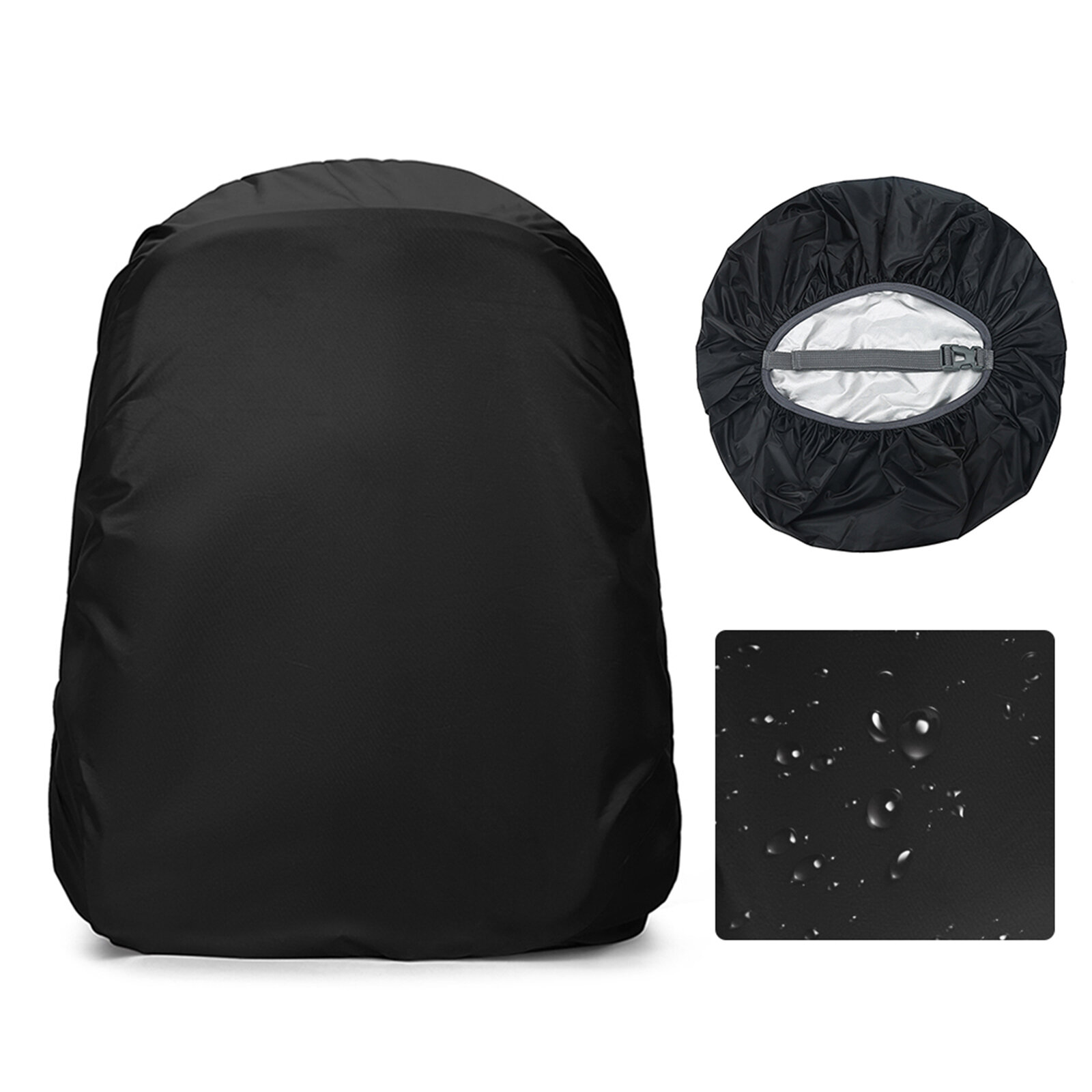 Чехол для рюкзака женский мужской водонепроницаемый для велосипедных походов альпинизма бега рыбалки Черный Синий Оранжевый Светло-зеленый Темно-зеленый Армейский зеленый Размер S M 30-40L 40-50L