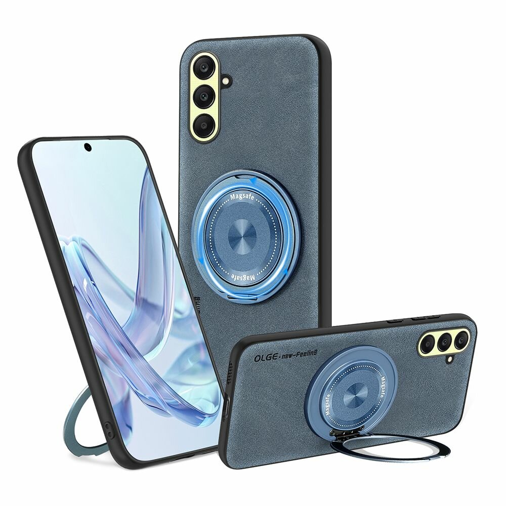 Чехол на Самсунг Галакси A26 с поддержкой MagSafe/ магсейф для Samsung Galaxy A26 для использования магнитных аксессуаров, противоударный, вращающееся на 360металлическое кольцо