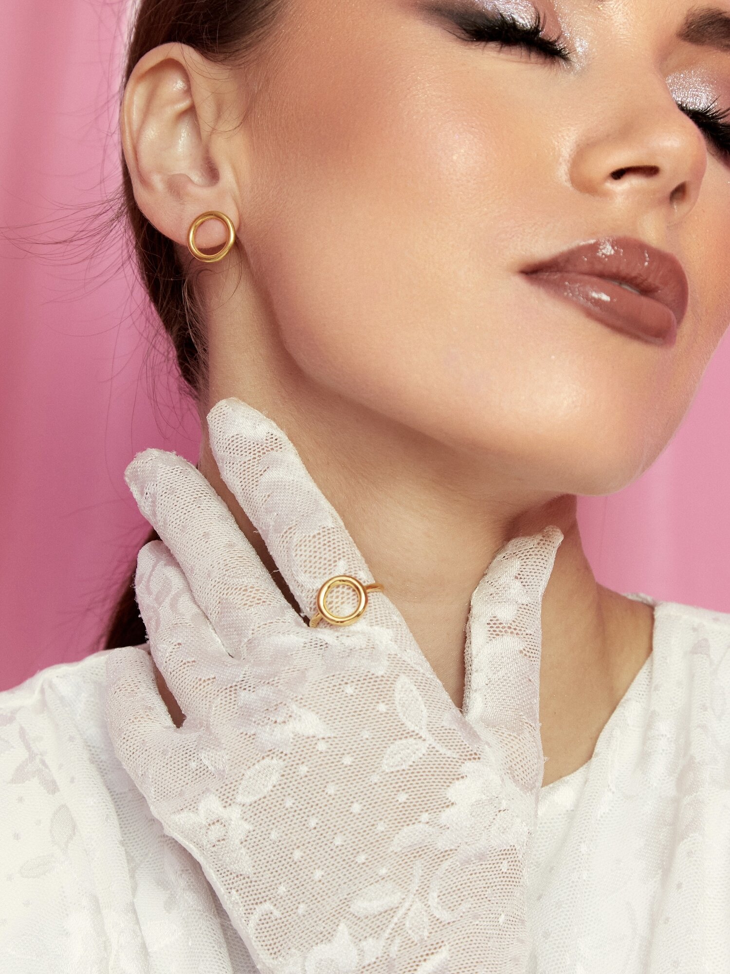 Ювелирный комплект, серебро, 925 проба