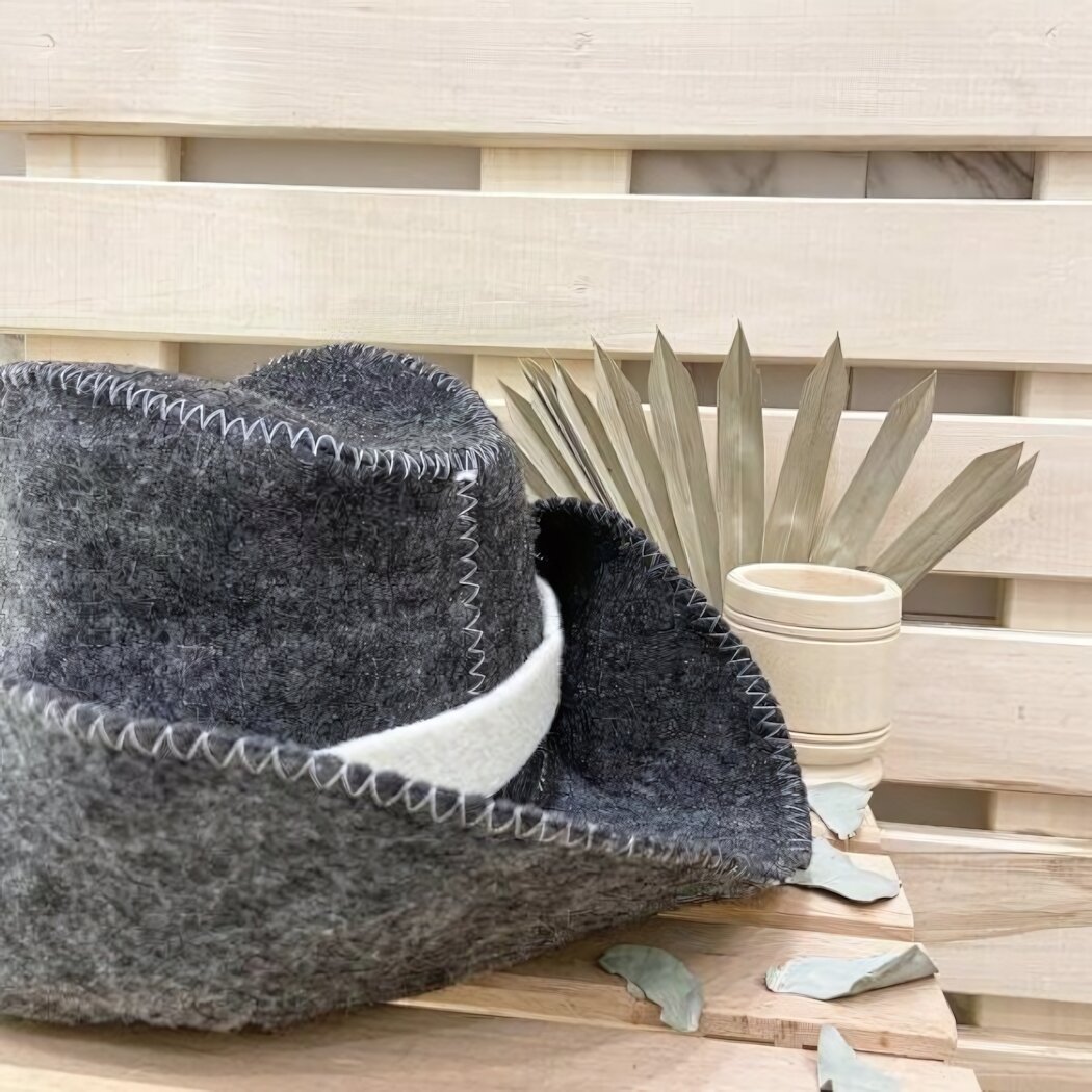 Шапка Банные секреты Ковбойская для мужчин и женщин