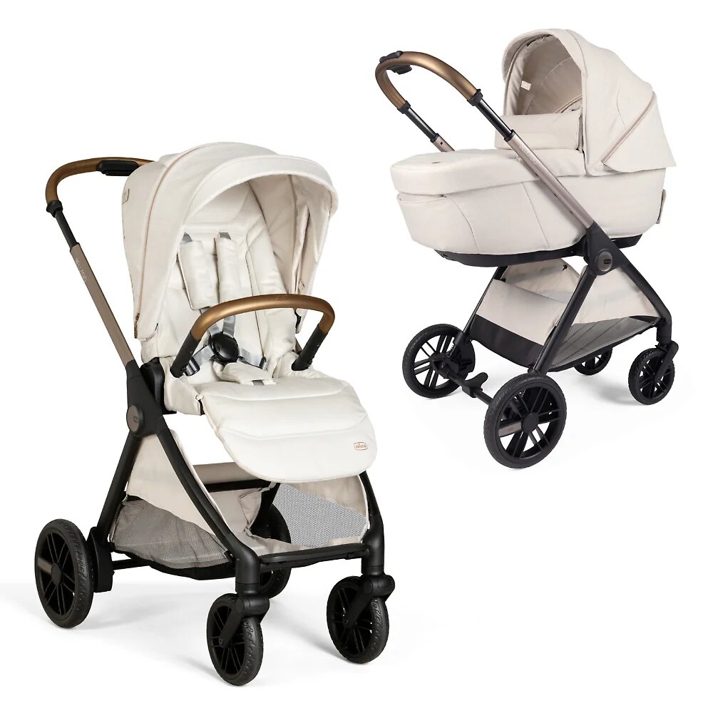 Детская коляска 2в1 Chicco Bellagio, цвет Amber Glow (Бежевый), артикул производителя 04087136500000 / 04087135500000