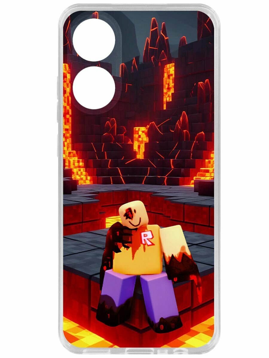 Чехол-накладка Krutoff Clear Case Roblox-Форсакен Джон Доу (Forsaken John Doe) для Oppo A78 4G