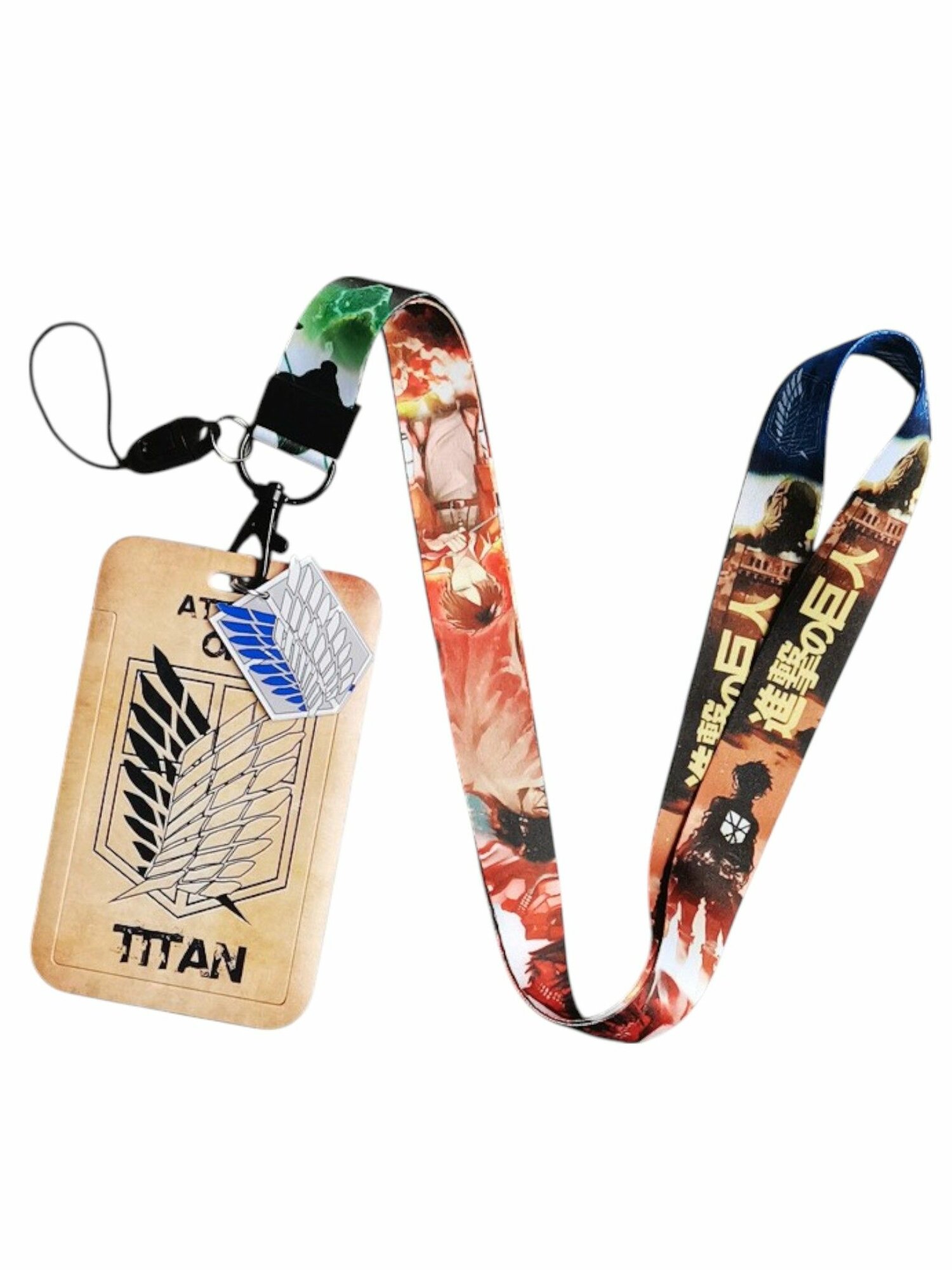 Чехол для пропуска на шею, Бейджик для пропуска Атака Титанов - Attack On Titan