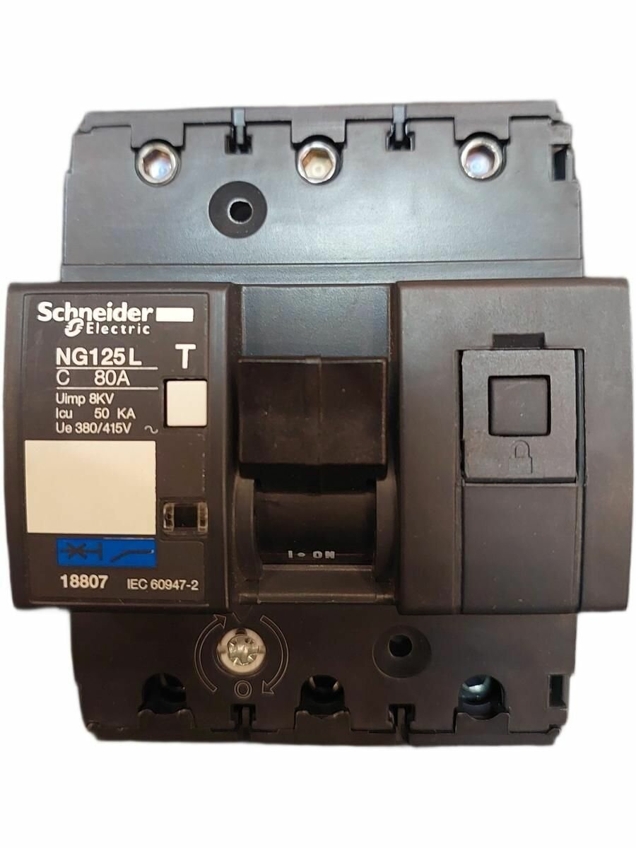 SE Acti 9 NG125L Автоматический выключатель 3P 80А (C), Schneider Electric, 18807
