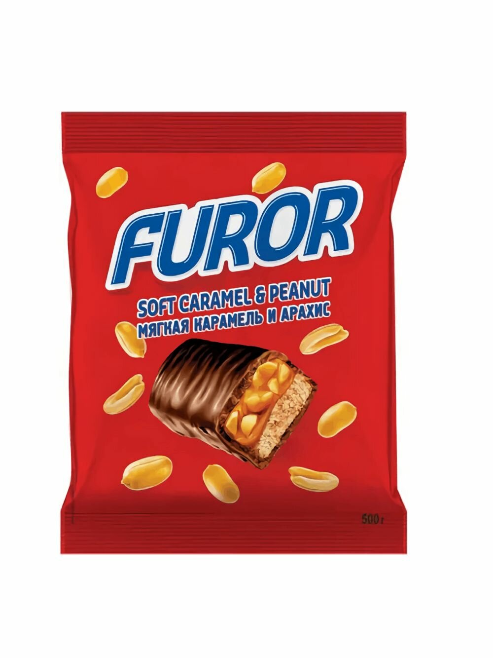 Конфеты Furor мягкая карамель и арахис 500 г