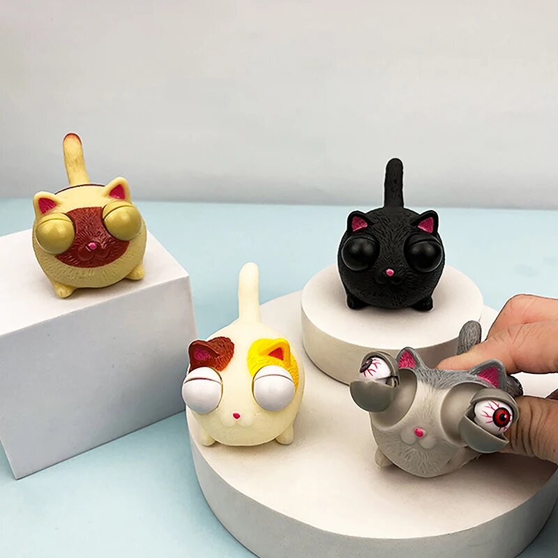 Антистрессовые игрушки с кошачьими глазами