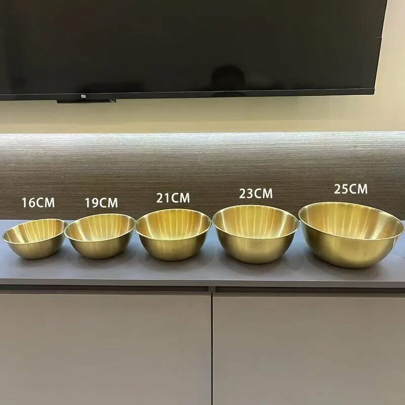 Салатник 3000 мл, 2100 мл, 2500 мл, 1200 мл, 700 мл 5 шт золотой