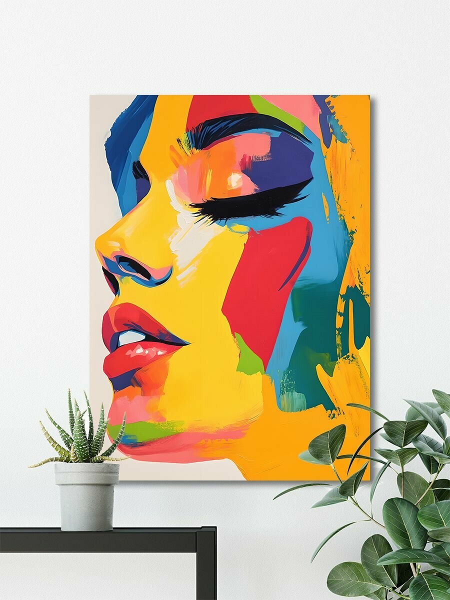 Абстракция / портрет, картина интерьер, картина 30х40 см.