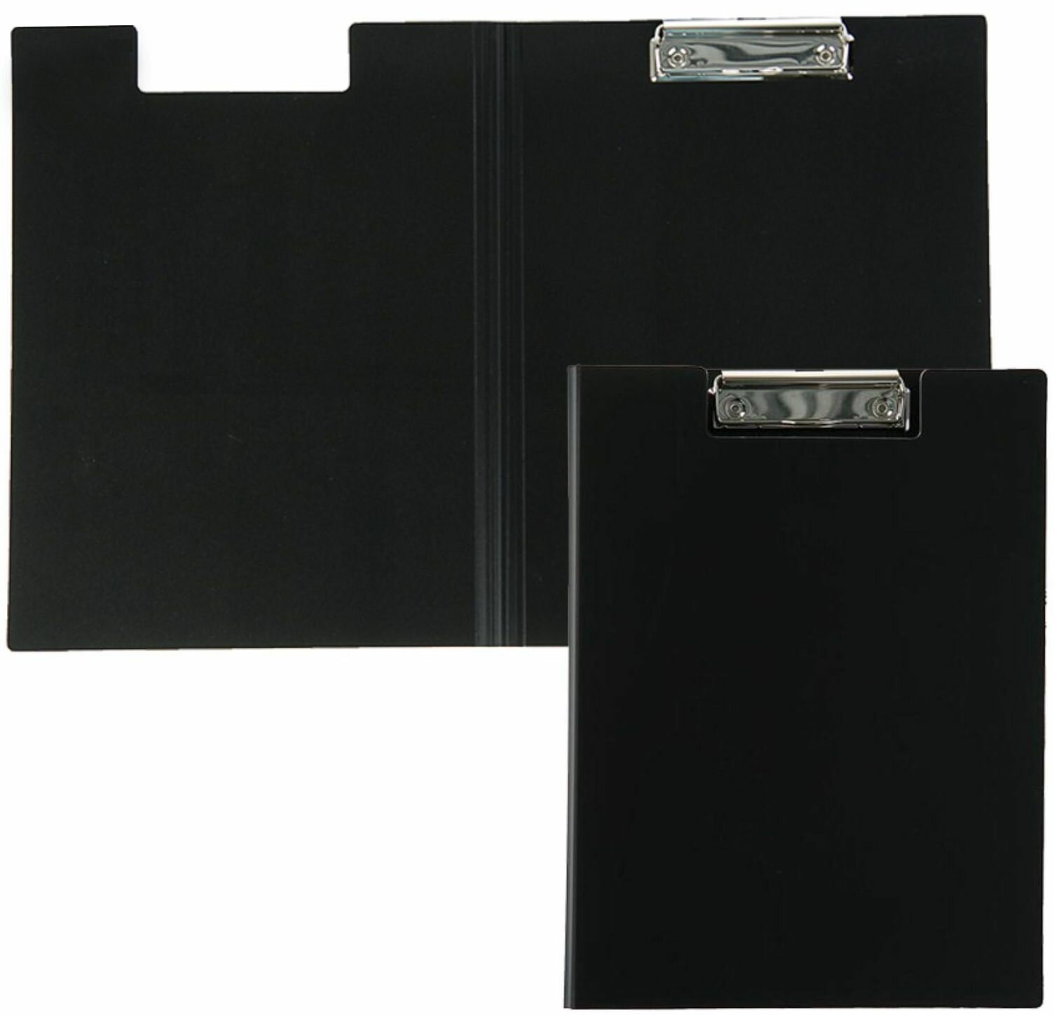 Папка-планшет с зажимом для документов и бумаг, пластиковый клипборд с крышкой, папка-доска, А4, 1.2 мм, черная