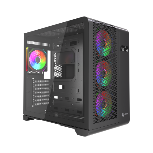 Корпус 4FAN XZ Gigabit, черный (4ARGB)