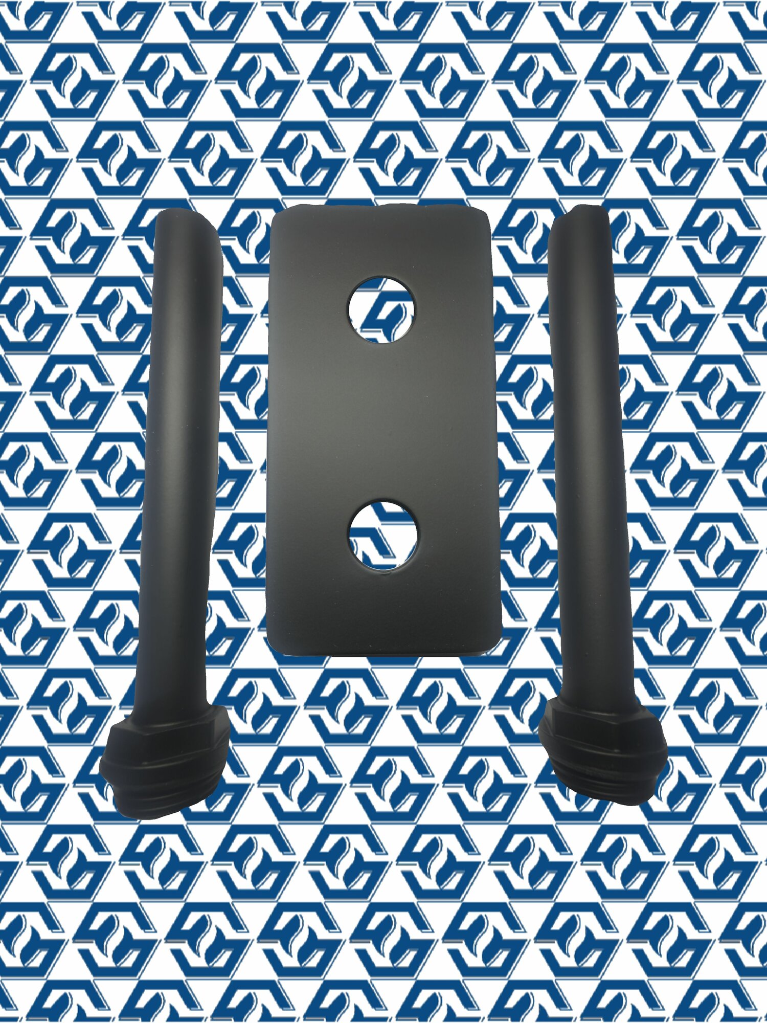 Соединительная трубка с розеткой HS 15*1/2, длина 130 мм, розетка 100*50*15 мм RAL 9005