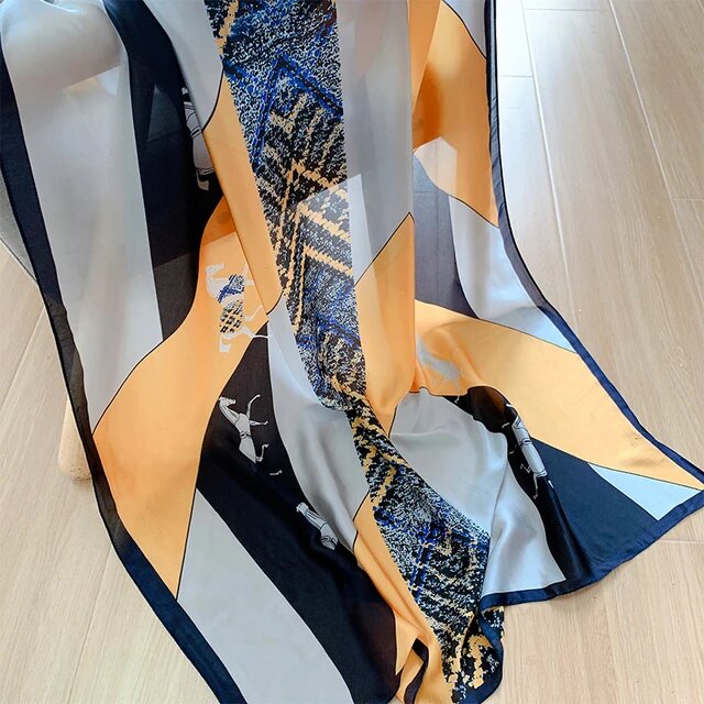 Роскошный бренд, женский шарф, летние шелковые шарфы, шали, женские накидки, мягкая пашмина, женский дизайнерский пляжный палантин, бандана