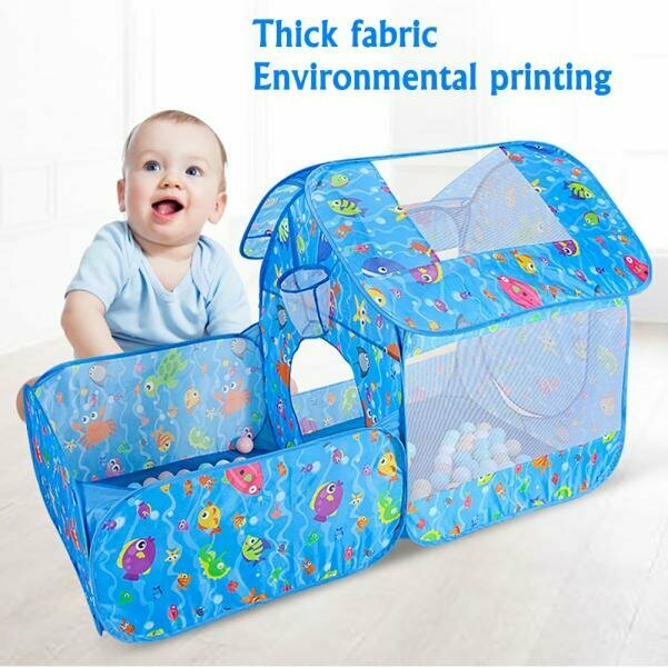 Детская игровая палатка "Океан", игровой домик с шариками для детей, для использования в помещении и на улице