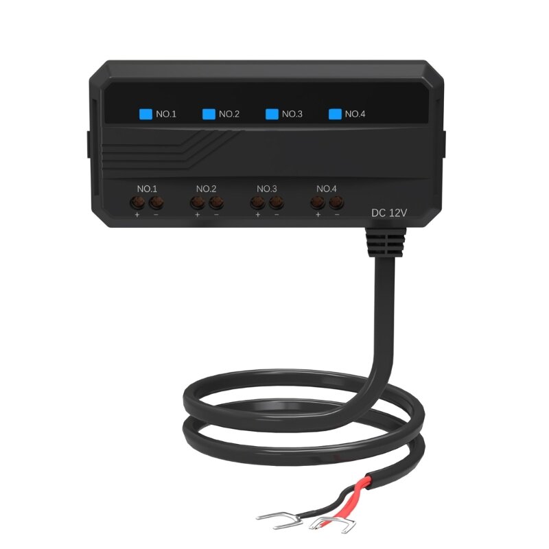 4-Контурный Блок Предохранителей 12 В Со Светодиодными Индикаторами Для Защиты Автомобильных Электрических Систем Мотоциклов От Перегрузки По Току 20A