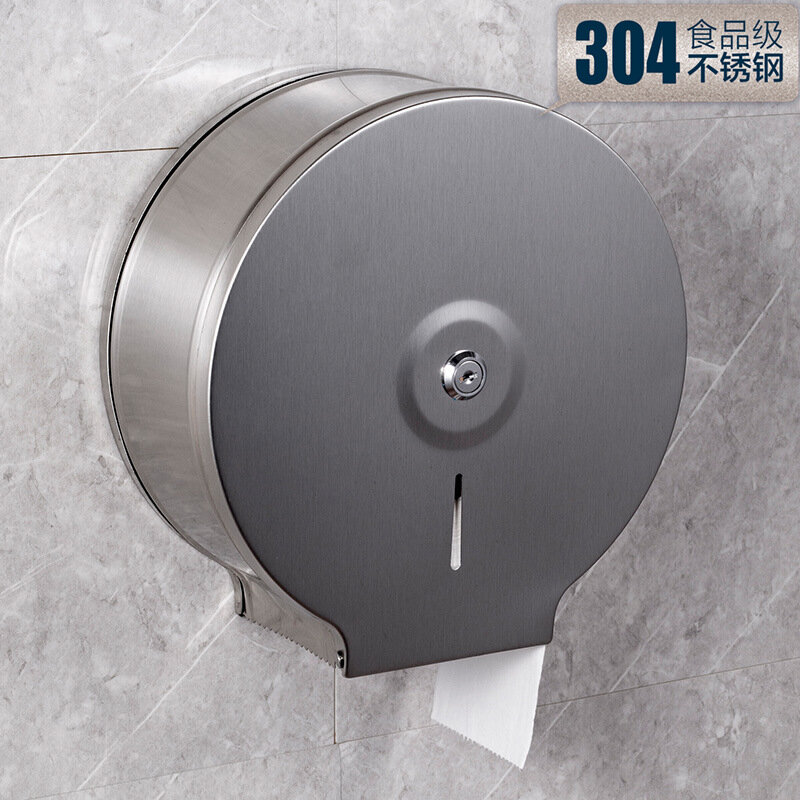 Заводская коробка для больших рулонов бумаги из нержавеющей стали, общественный туалет, гостиничная ванная, большая коробка для рулонов бумаги, водонепроницаемая коробка для туалетной бумаги