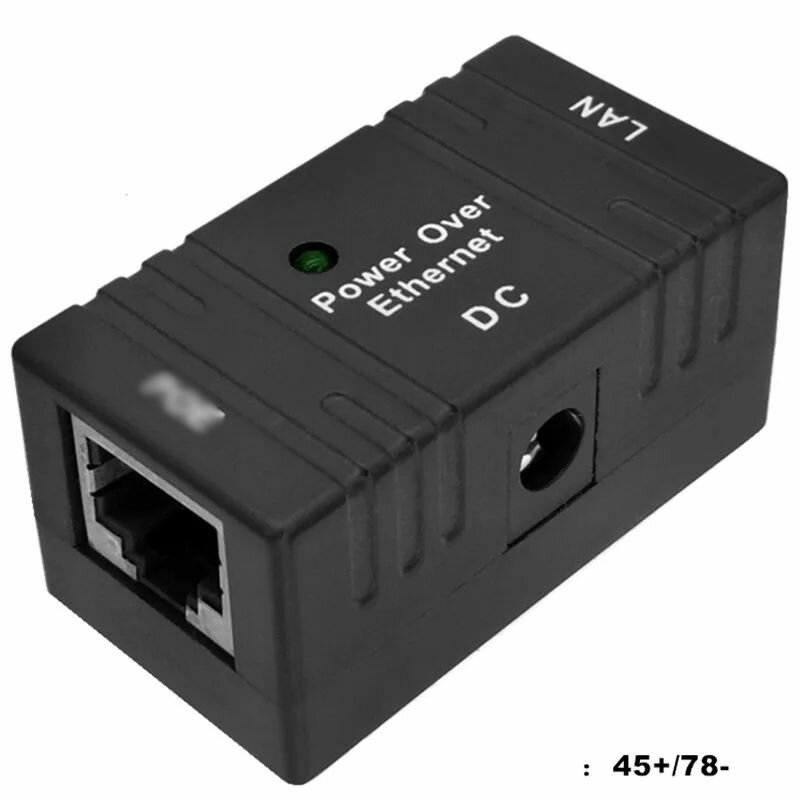 10/100 Мбит/с RJ45 POE-инжектор, разветвитель питания, настенный адаптер для POE IP-камеры, локальная сеть