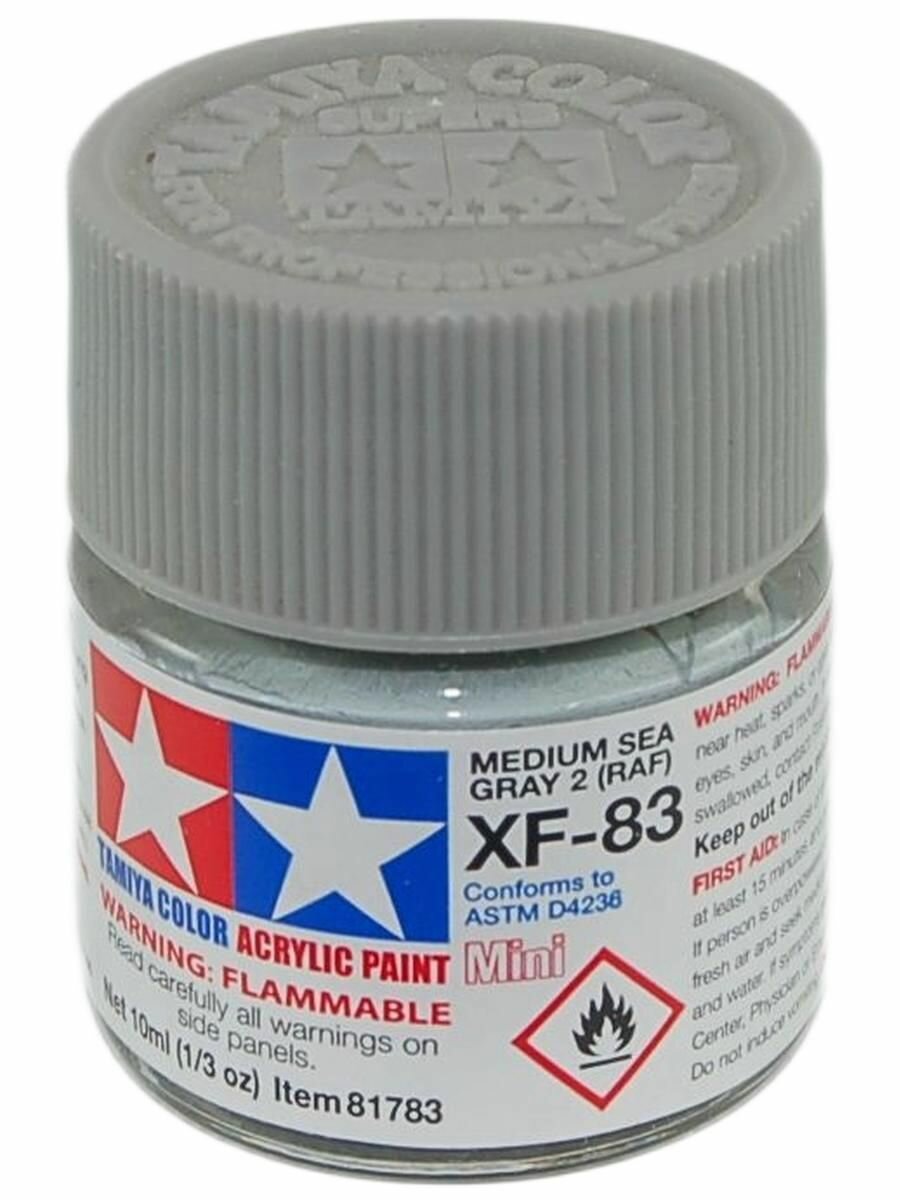 XF-83 Medium Sea Gray 2 RAF ( Средне-серая морская 2 Королевских воздушных сил ) акриловая краска, 10 мл.