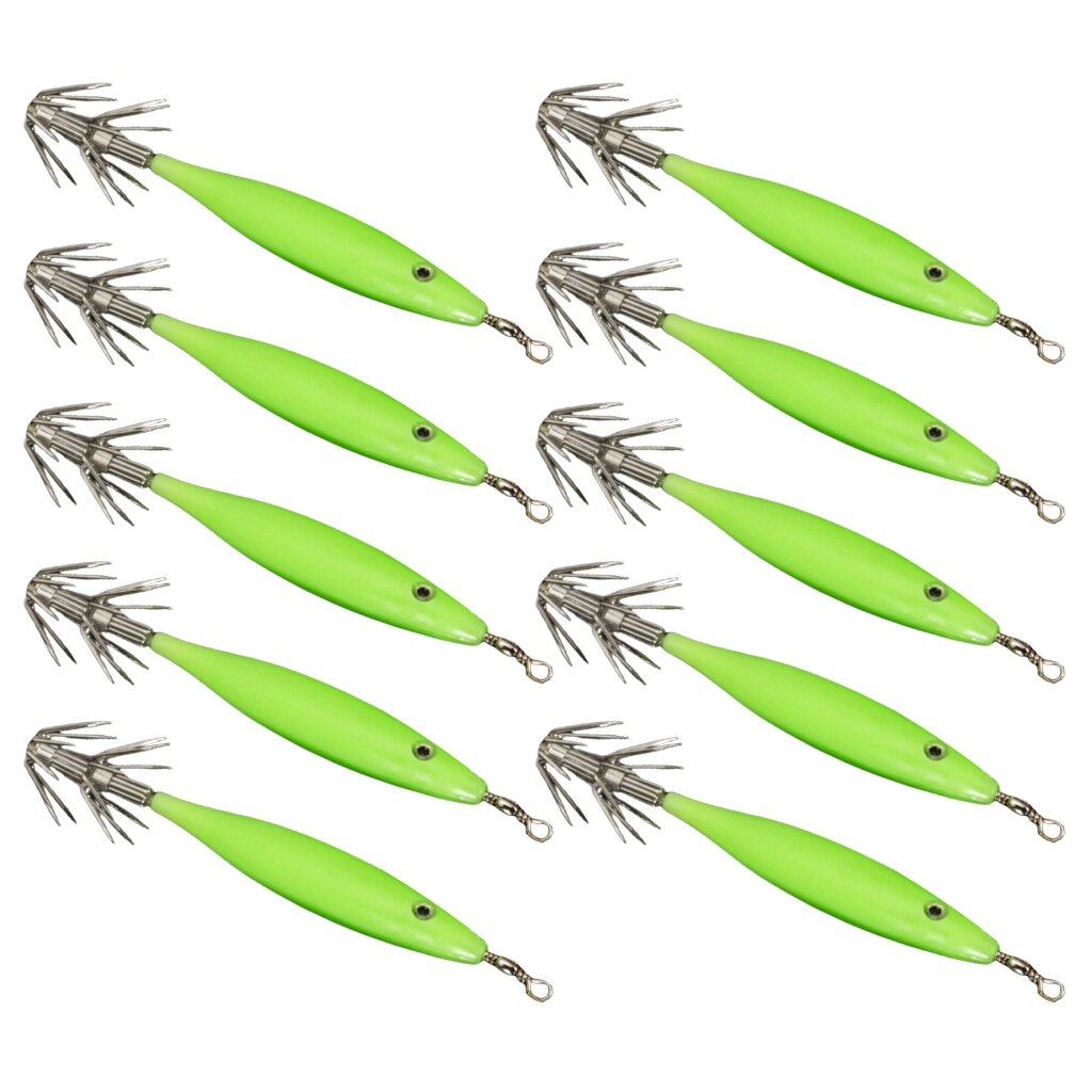 10шт Искусственных жестких приманок Приманки для креветок Приманки для каракатиц 3,6 г Рыболовные приманки для каракатиц