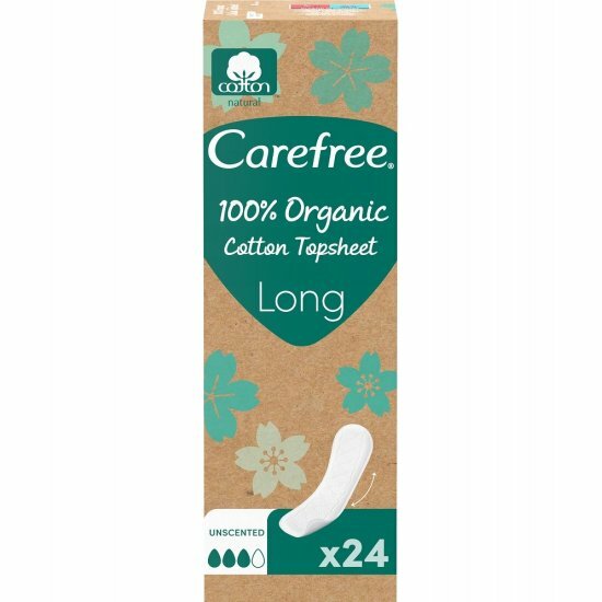 Прокладки гигиенические Carefree Organic Long 24 шт