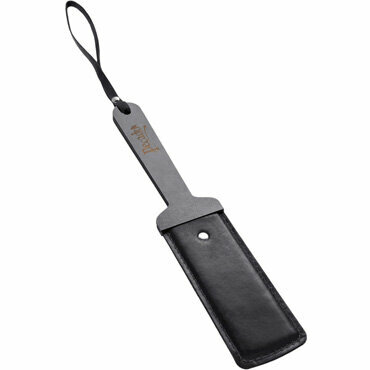 Pecado Паддл твердый, черный Из натуральной кожи и дерева