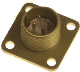 Вилка РС4ТВ, 5 пр, без кожуха, резьбовое соединение