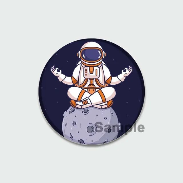 Эмалированная брошь в виде мультяшной планеты астронавта космическая ракета круглая брошь значок для рюкзака шляпы ювелирные изделия аксессуары Подарки