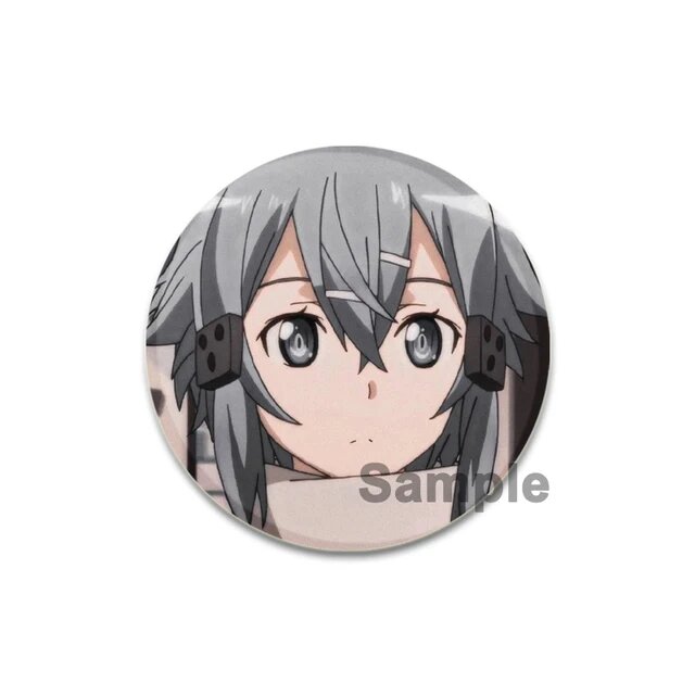 Аниме меч искусство онлайн брошь для одежды Мультяшные фигурки Kirito Asuna Leafa значок украшение рюкзака ювелирные аксессуары