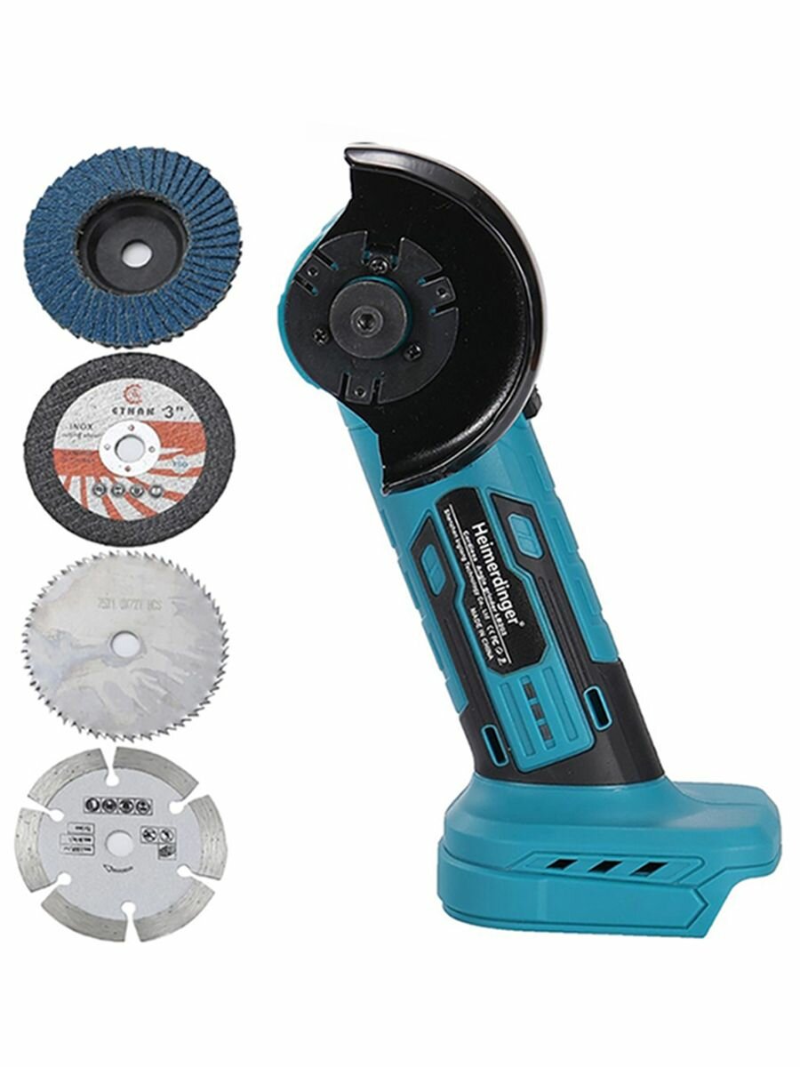 Аккумуляторная УШМ (мини отрезная машина) Heimerdinger 18В, диск 76 мм, без батареи