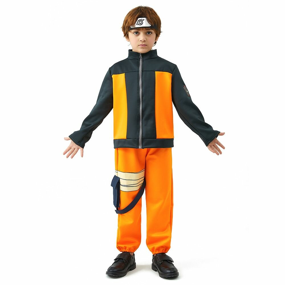 Наруто Узумаки Наруто Косплей Детский Праздничный Костюм Для Представления