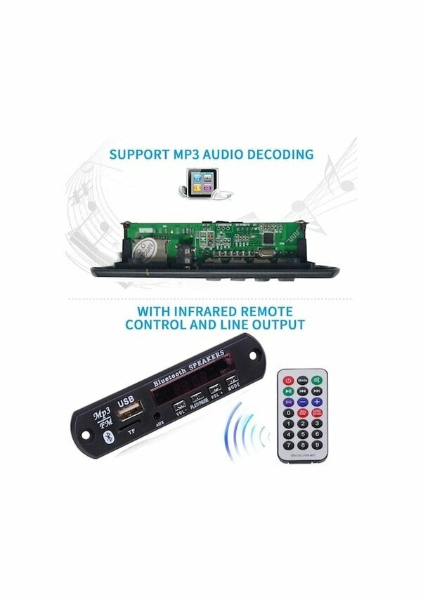 Беспроводной MP3-плеер с USB TF-радио, декодером и поддержкой Bluetooth. MP3-плеер и радиоустройство.